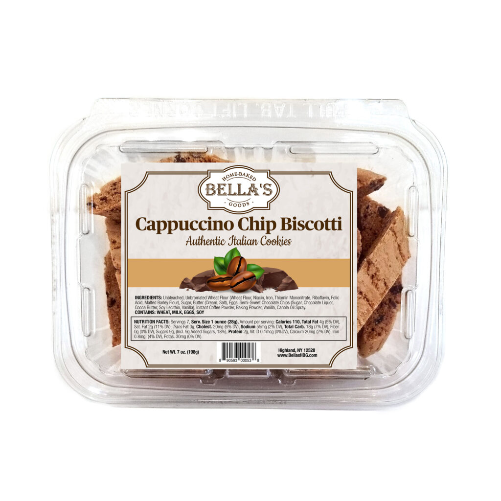 Cappuccino Chip Biscotti - Bella's Home Baked Goods