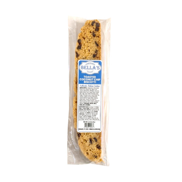 Toasted Coconut Chip Biscotti - Bella's Home Baked Goods